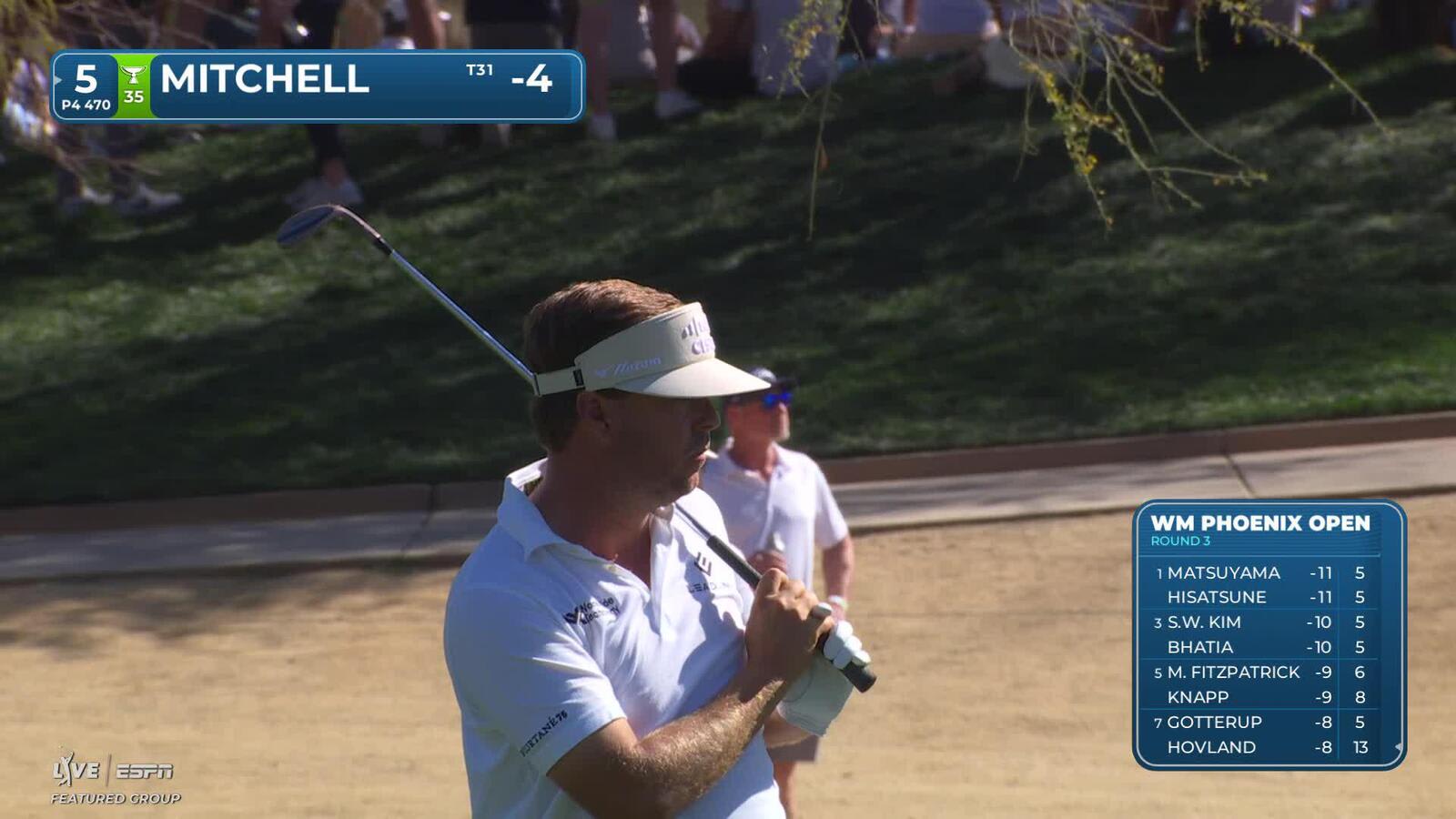 Keith Mitchell hits 115-yard approach to 11 feet, sets up birdie on No ...