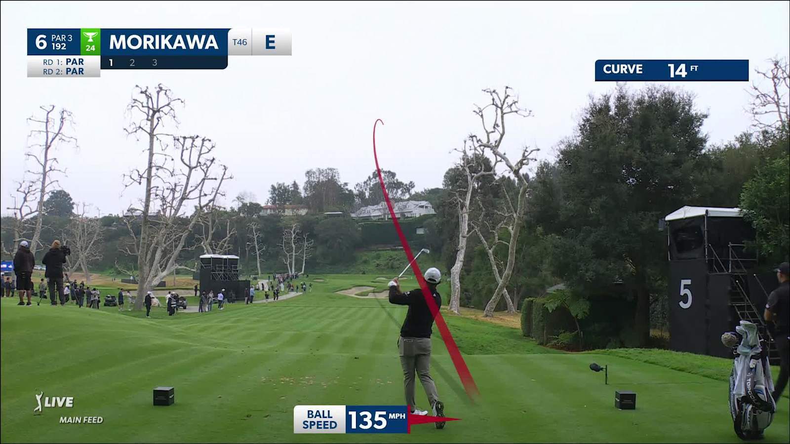 Collin Morikawa hits it close to set up birdie at Genesis