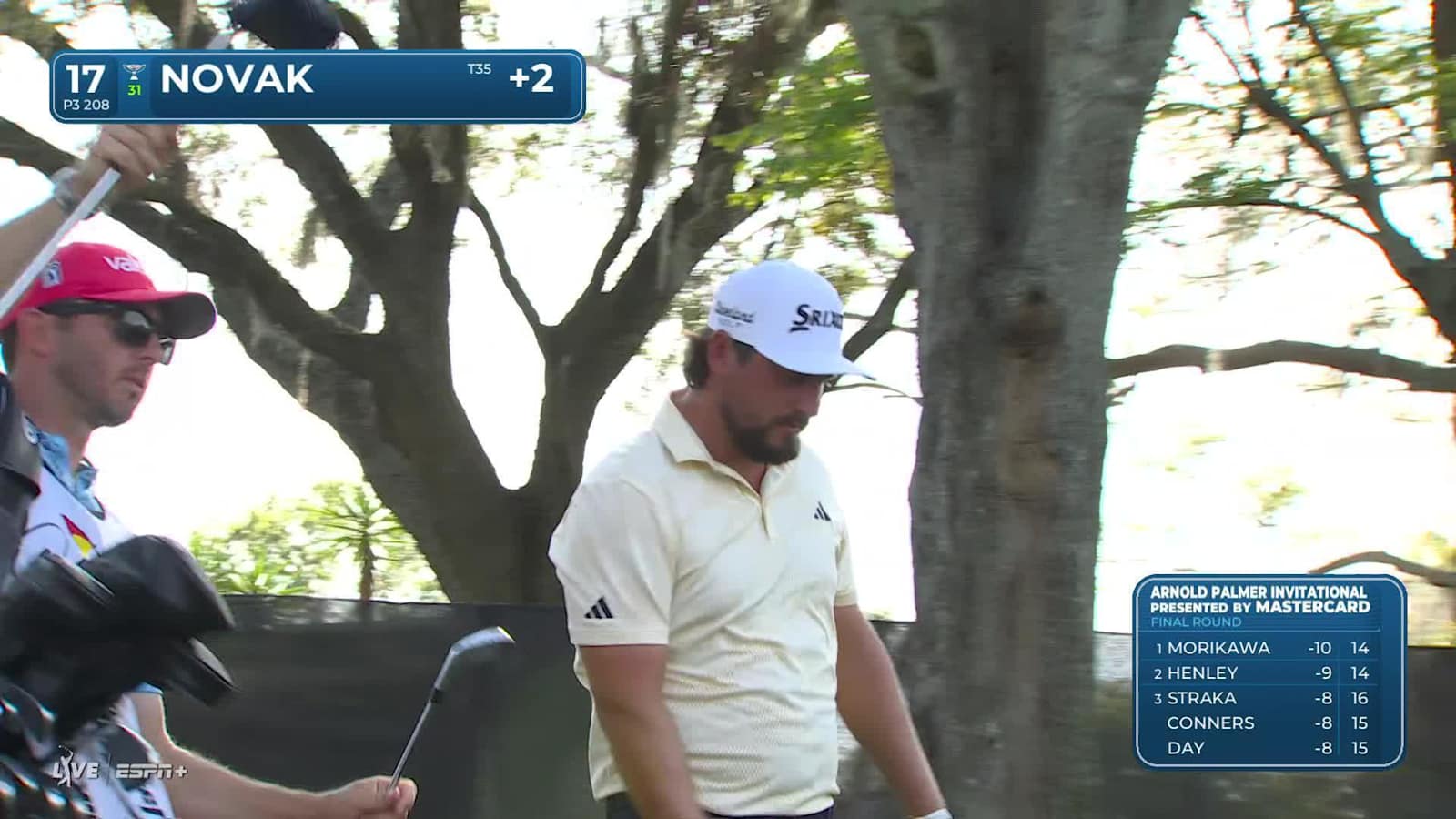 Andrew Novak's tee shot sets up birdie at Arnold Palmer Invitational