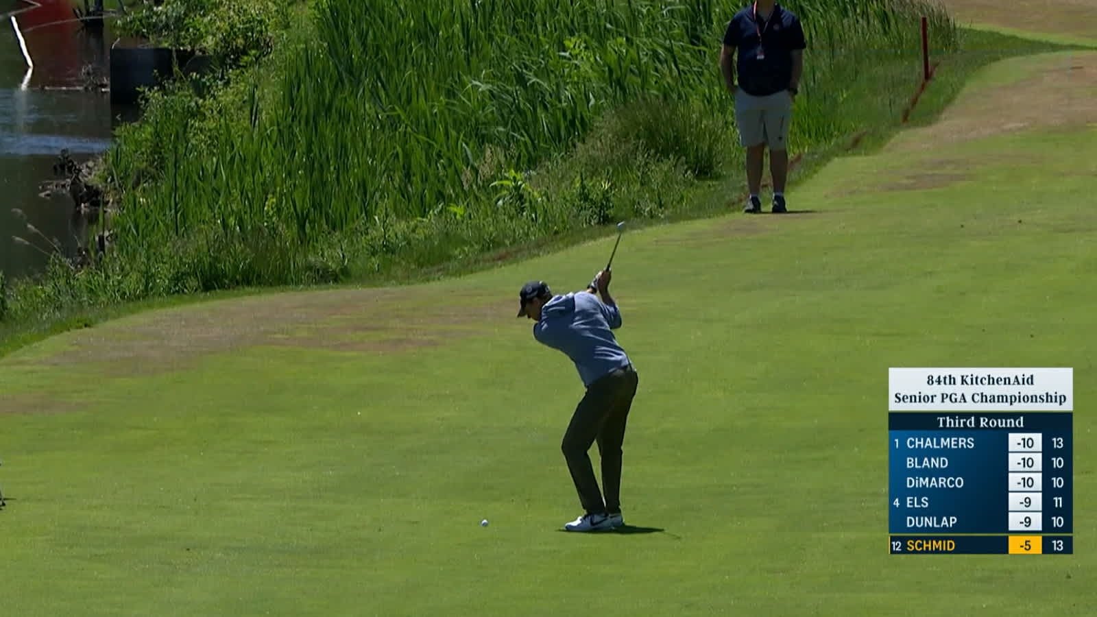 Jeff Schmid holes out for eagle at KitchenAid Senior PGA