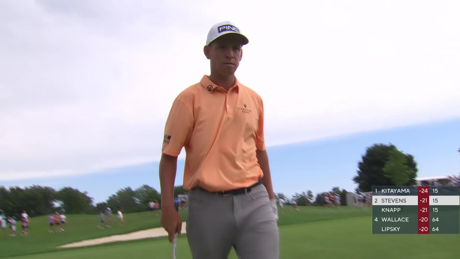 Sam Stevens makes another birdie at 3M Open