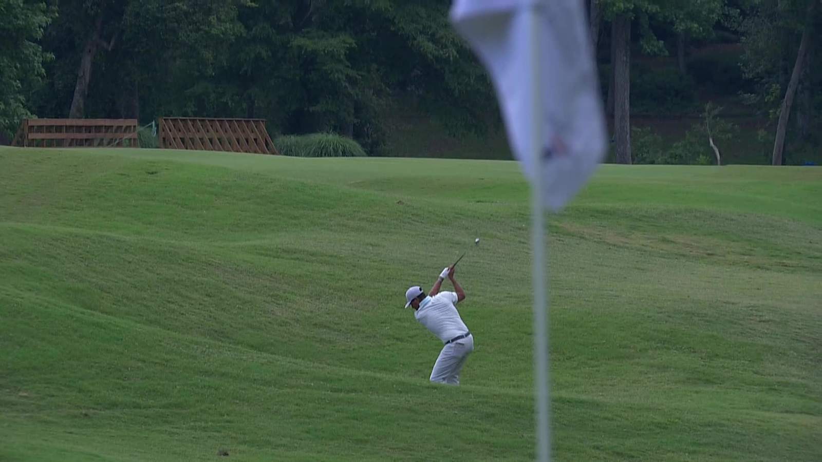 Bryson Nimmer makes birdie on No. 7 at BMW Charity Pro-Am