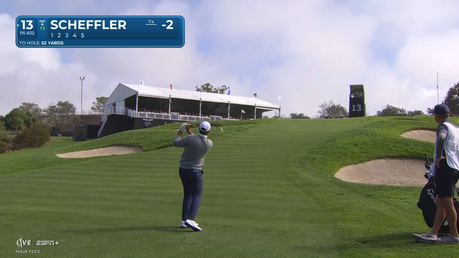 Scottie Scheffler spins approach to set up birdie at Genesis