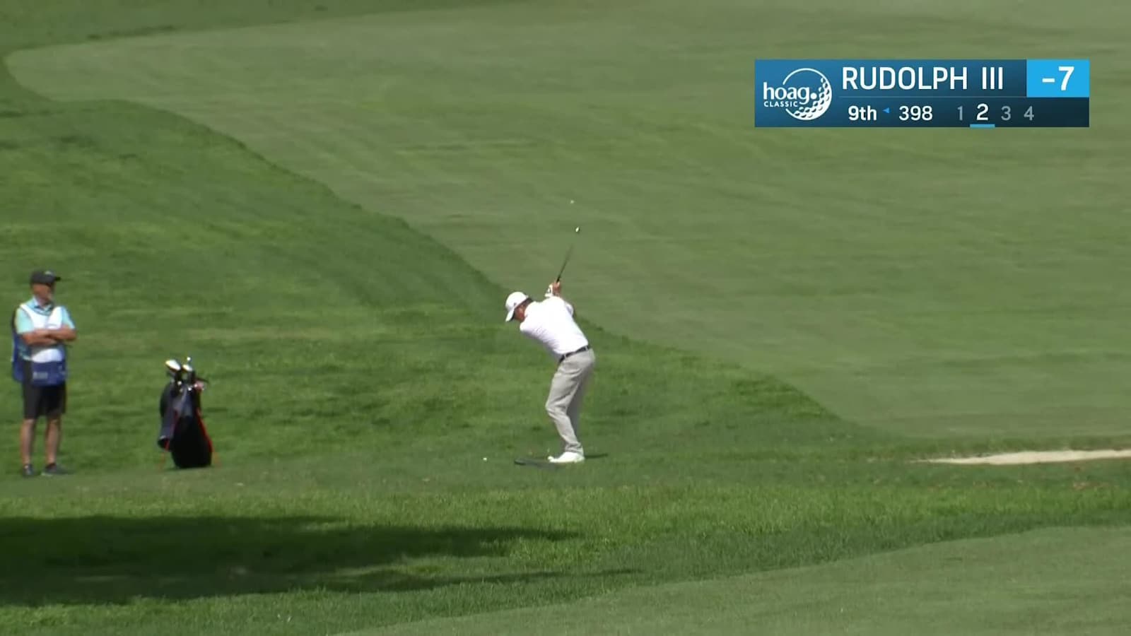Harry Rudolph goes right at the flag to set up birdie at Hoag Classic