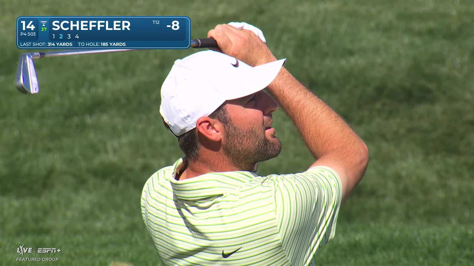 Scottie Scheffler buries a 28-foot birdie putt at WM Phoenix Open