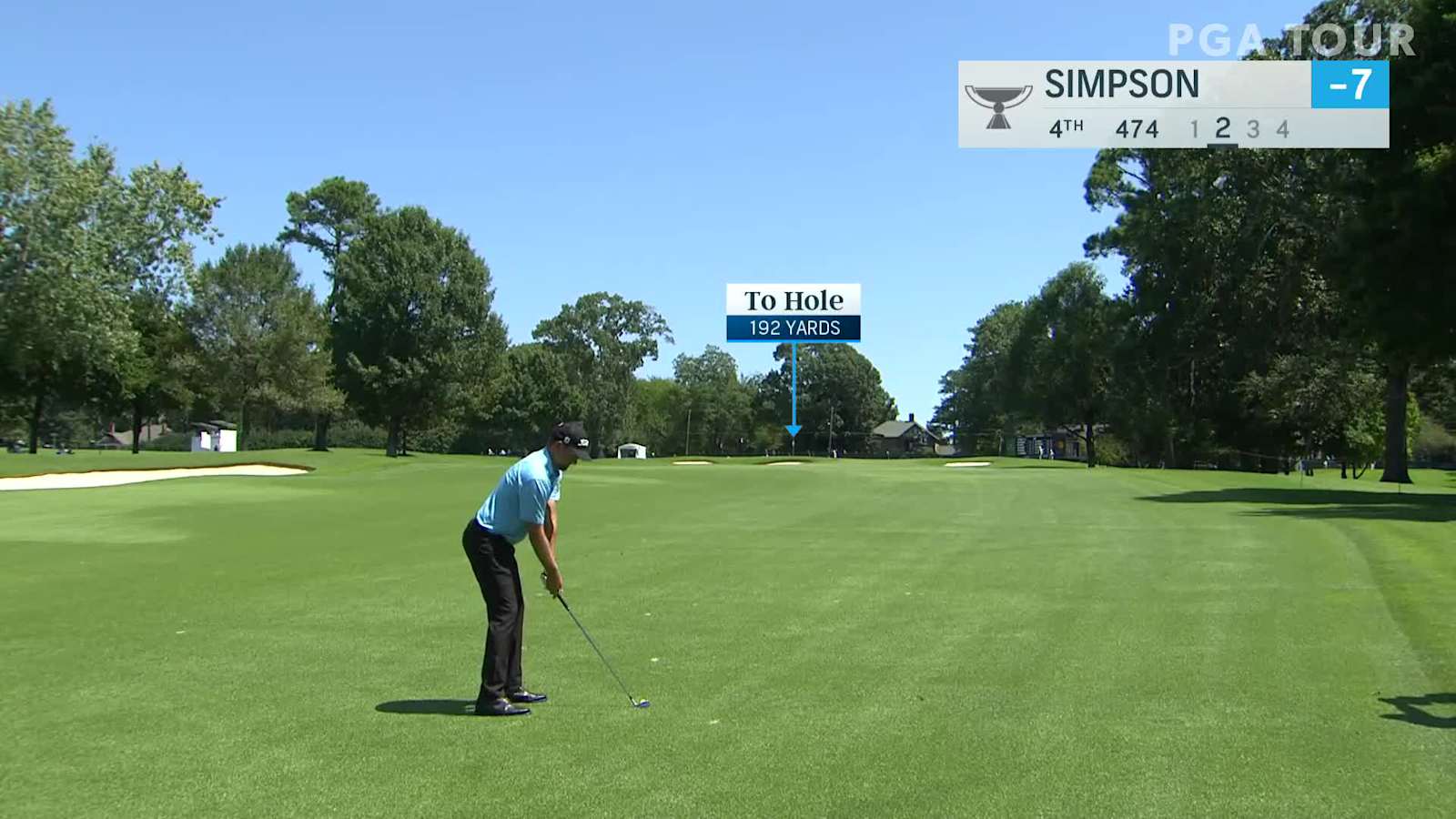 Webb Simpson uses nice approach to set up birdie at TOUR Championship