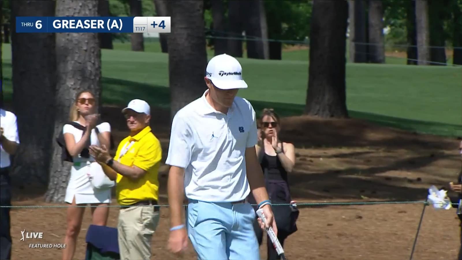 Austin Greaser saves par from off the green at Mexico Open