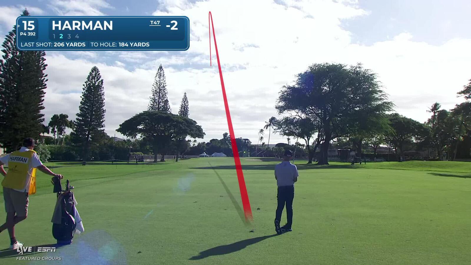 Brian Harman sinks 37-foot birdie putt on No. 15 at Sony Open