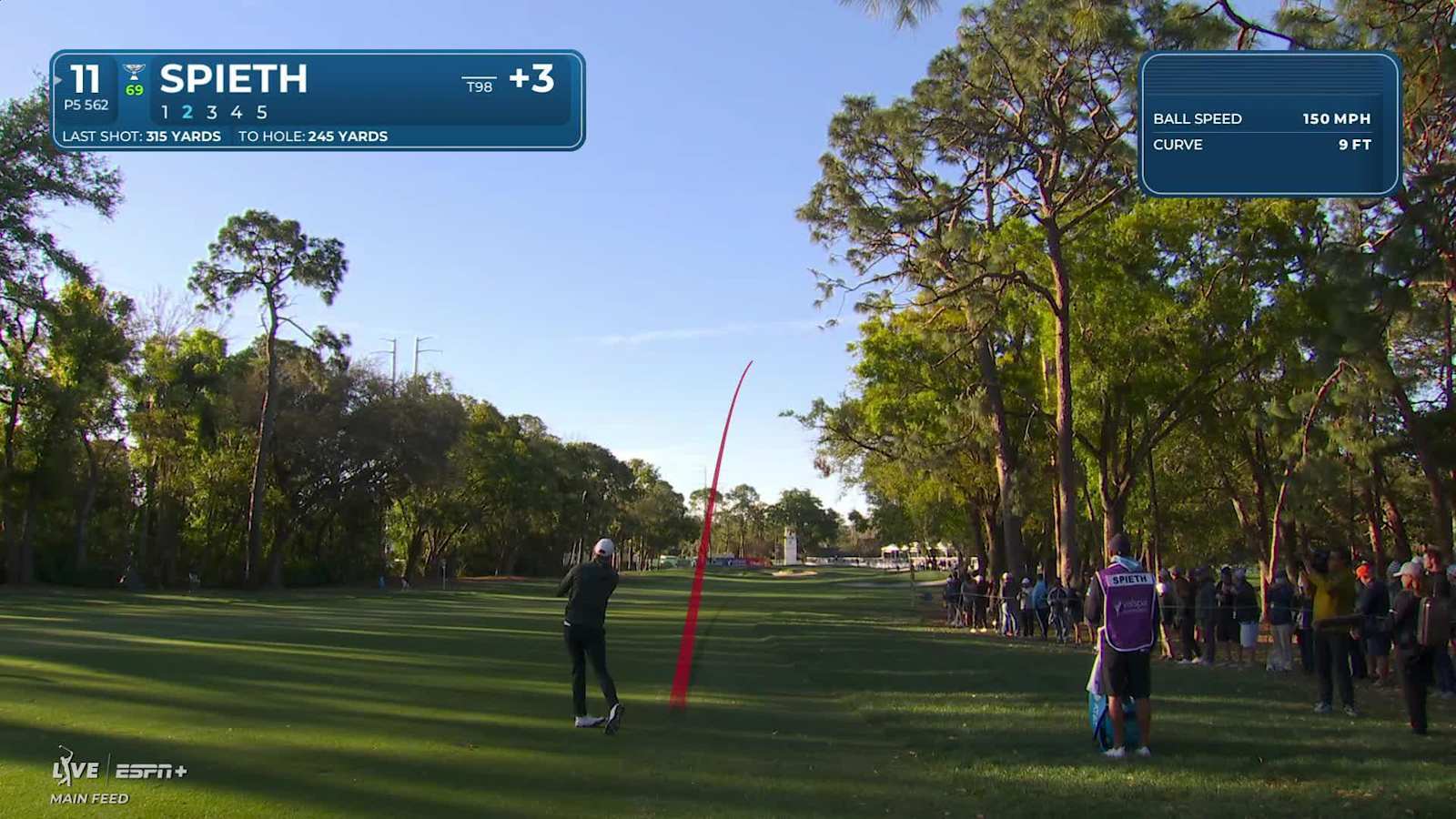 Jordan Spieth reaches in two to set up birdie at Valspar