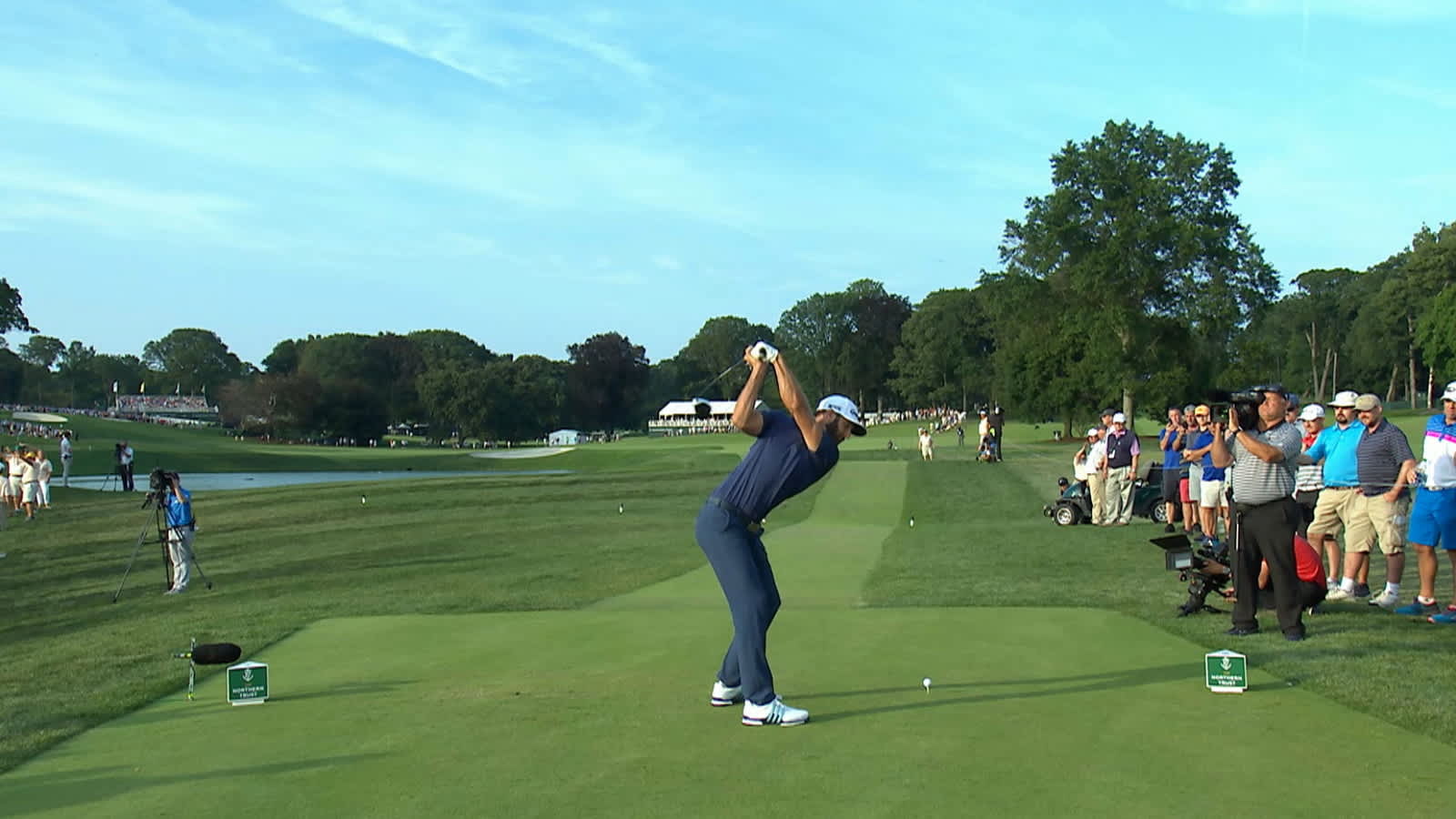 Dustin Johnson's monster drive in sudden death at THE NORTHERN TRUST