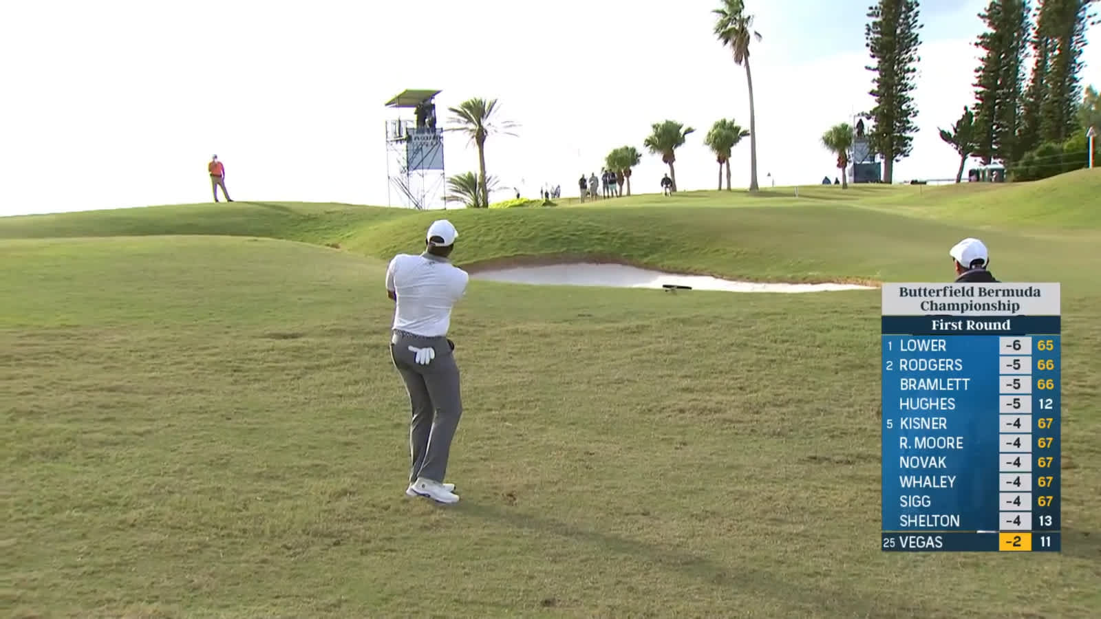 Jhonattan Vegas' flop over greenside bunker yields birdie at Butterfield Bermuda