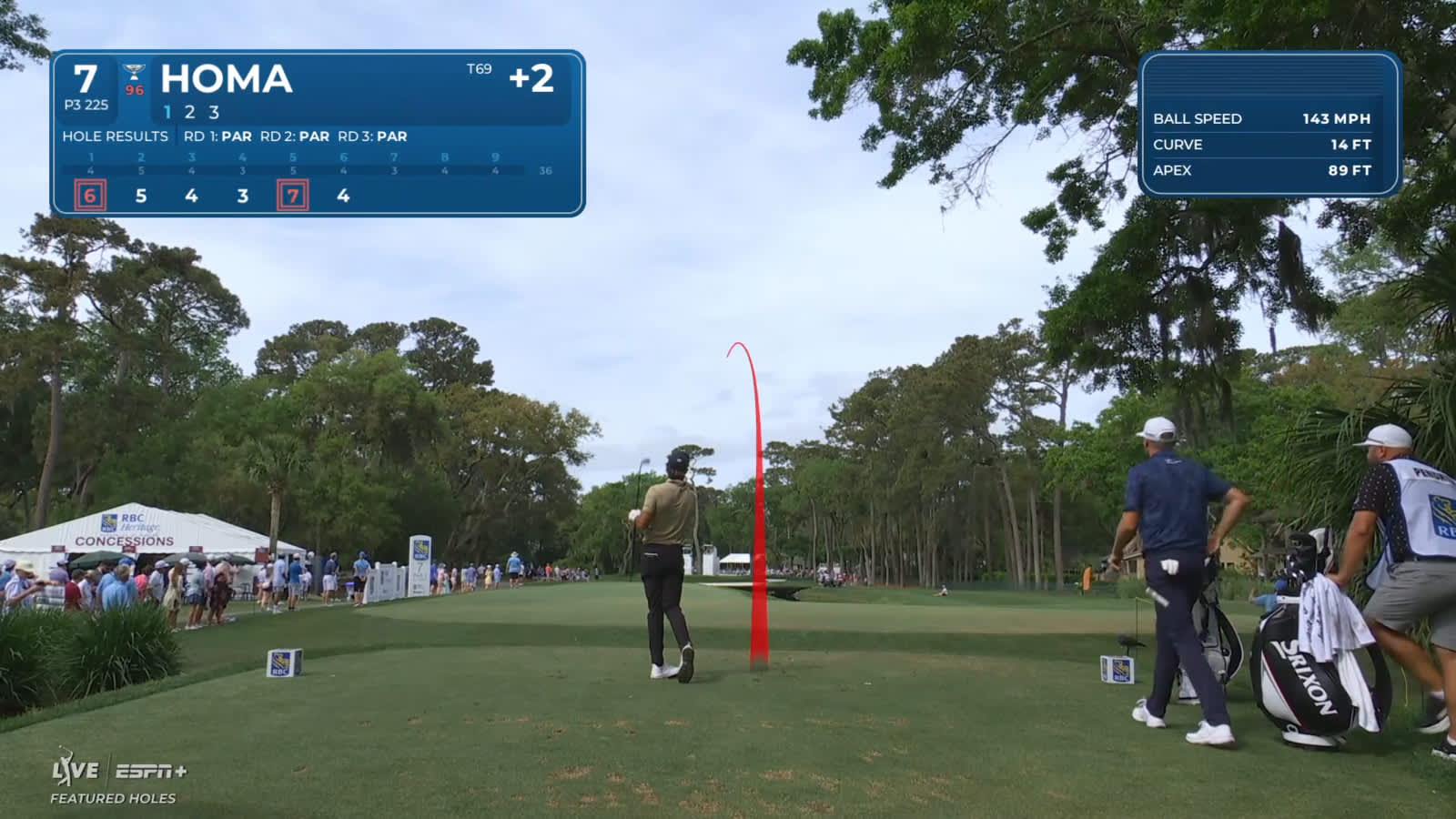 Max Homa's fantastic tee shot leads to birdie at RBC Heritage