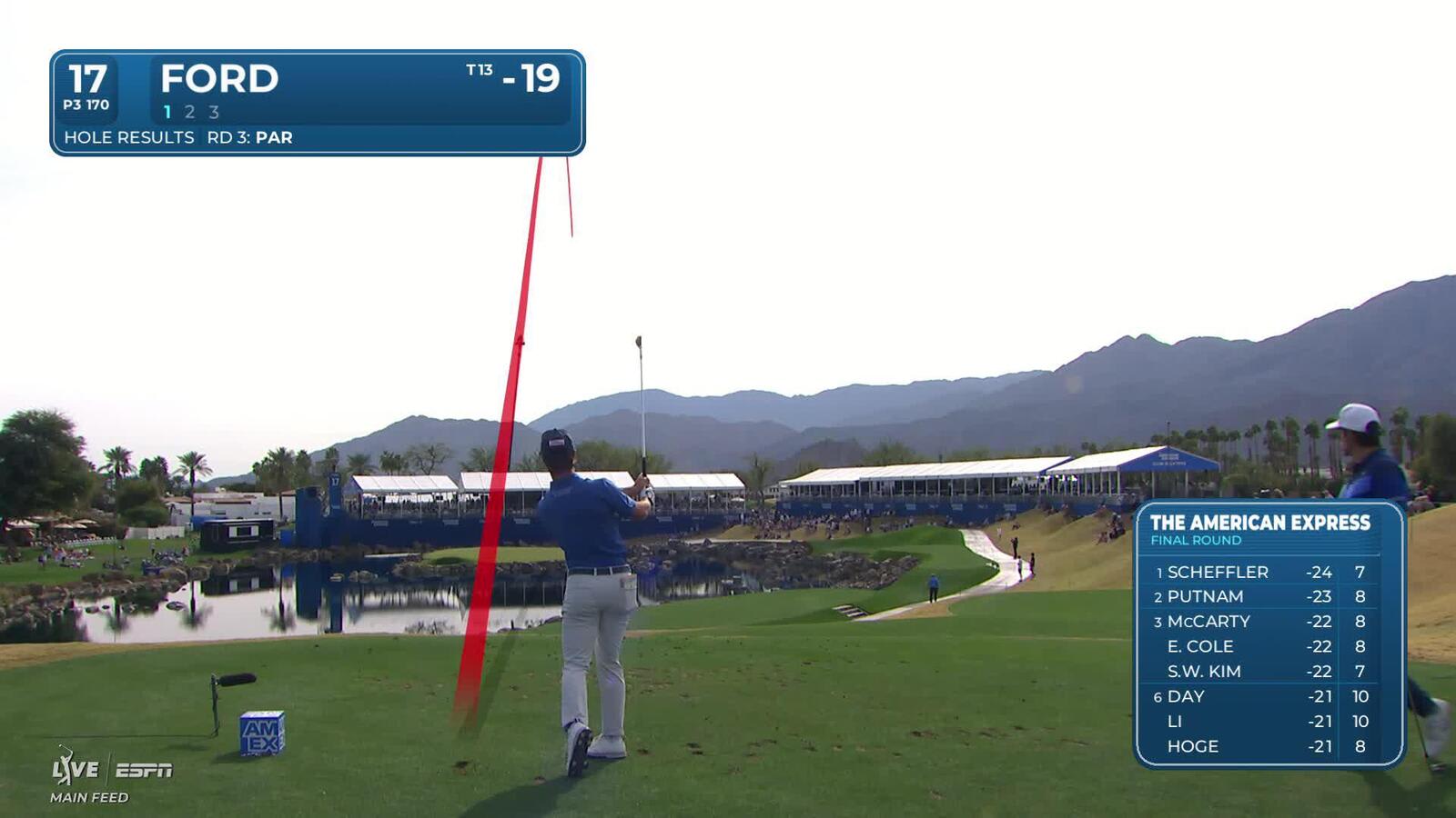 David Ford hits 170-yard tee shot to 11 feet, sets up birdie at The ...