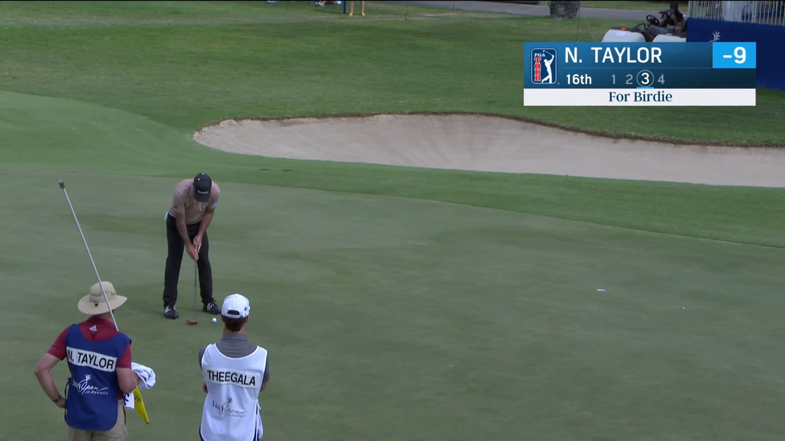Nick Taylor makes well-judged birdie putt at Sony Open