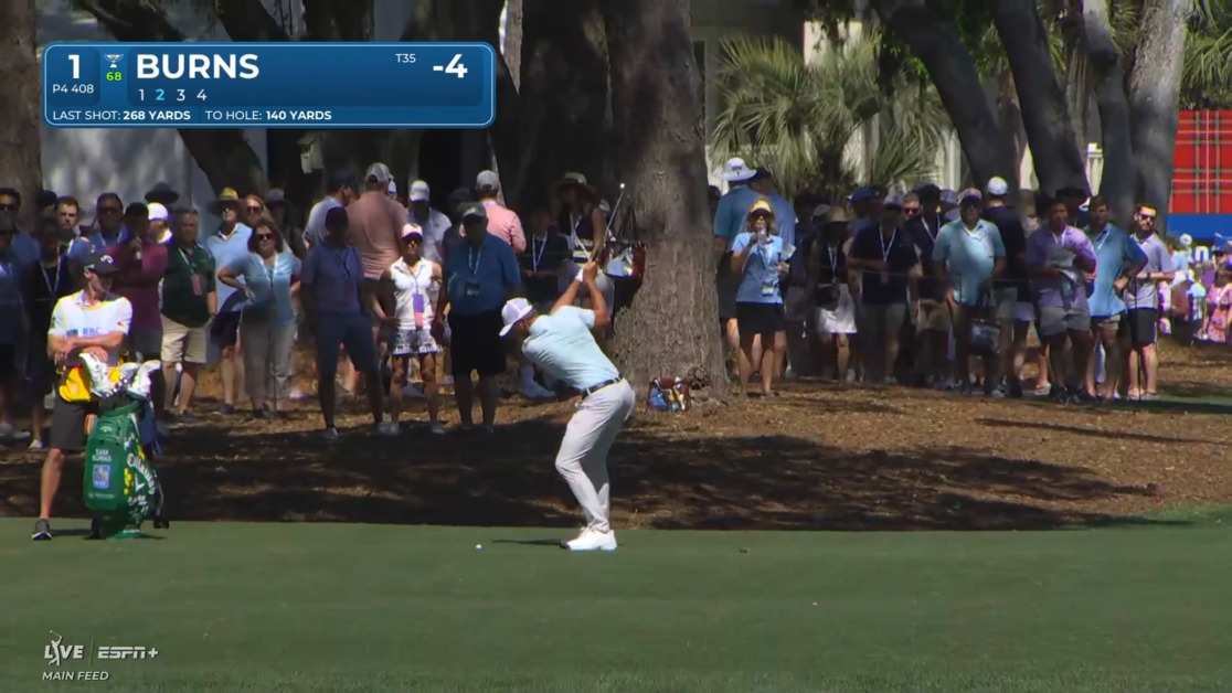Sam Burns starts his day with birdie at RBC Heritage
