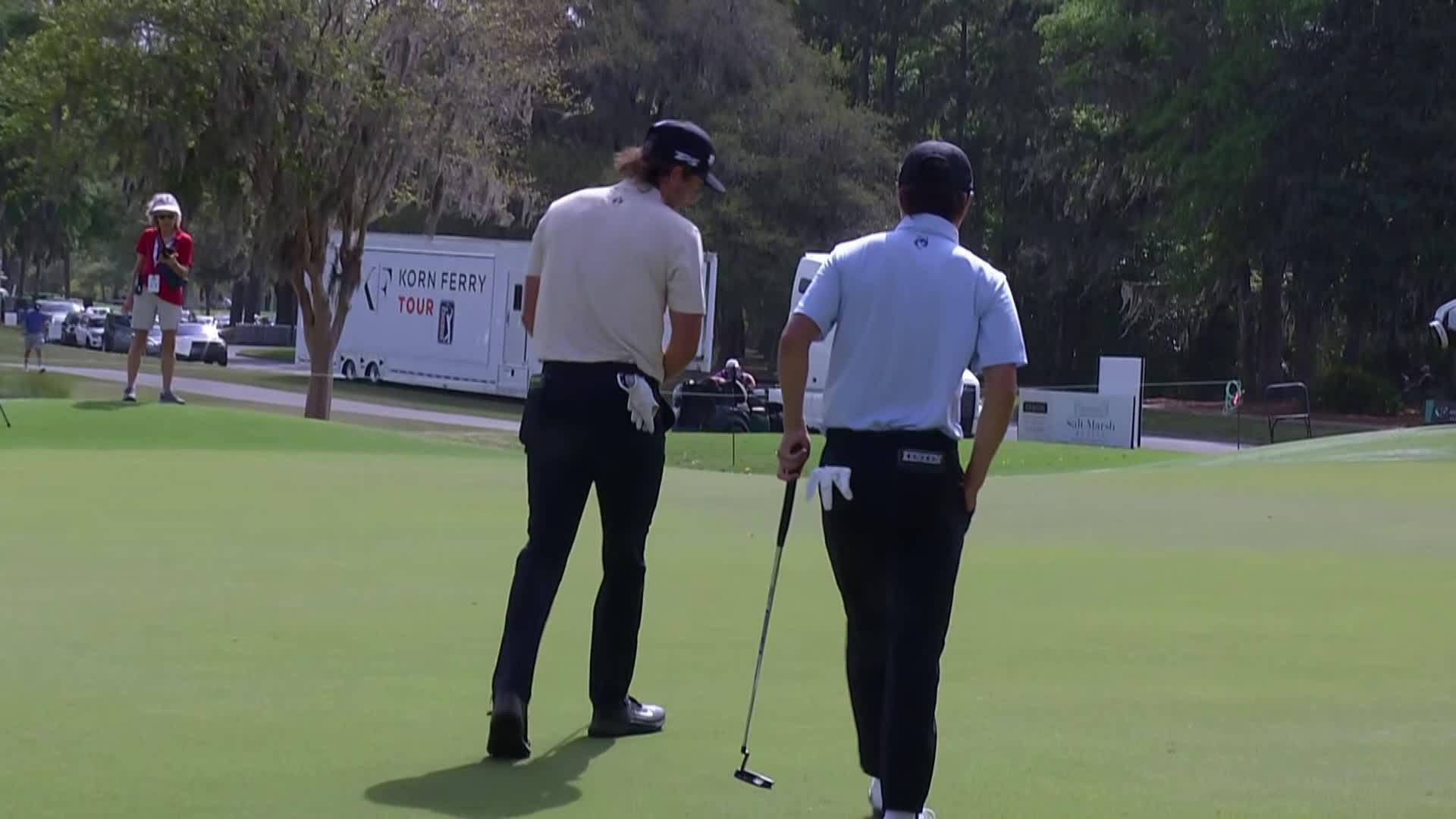 Matthew Anderson makes birdie on No. 1 at Club Car Championship
