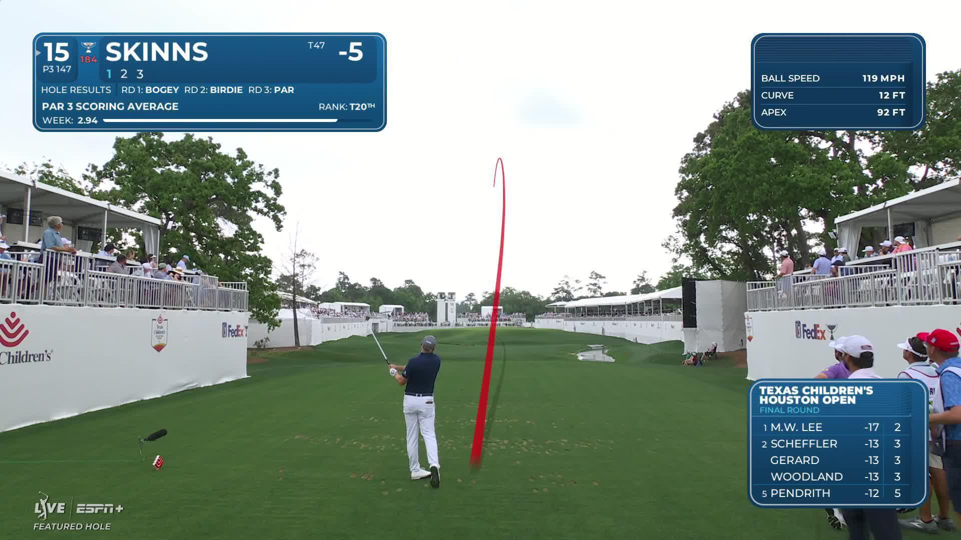 David Skinns makes birdie on No. 15 at Houston Open