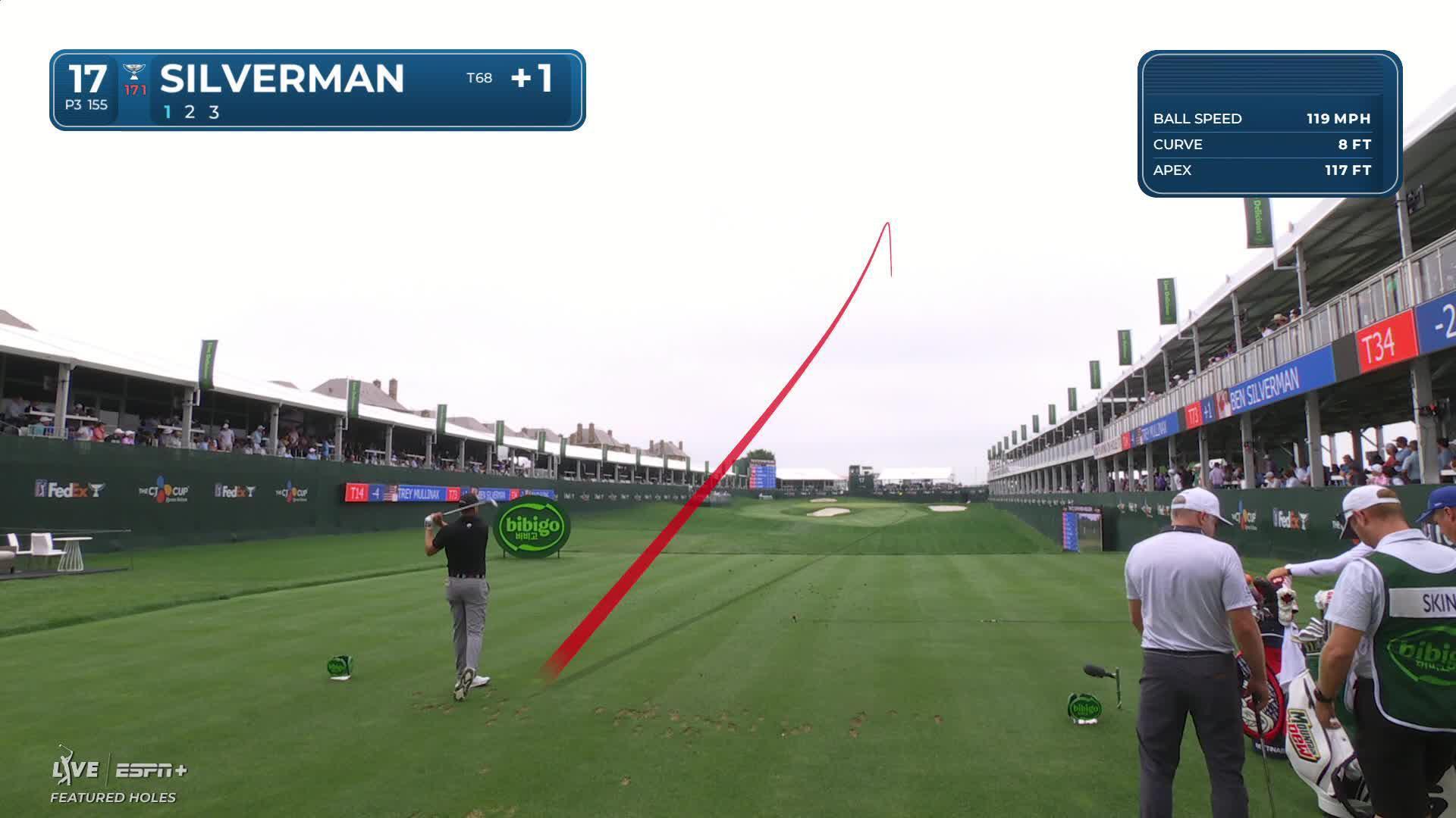 Ben Silverman makes birdie on No. 17 at THE CJ CUP