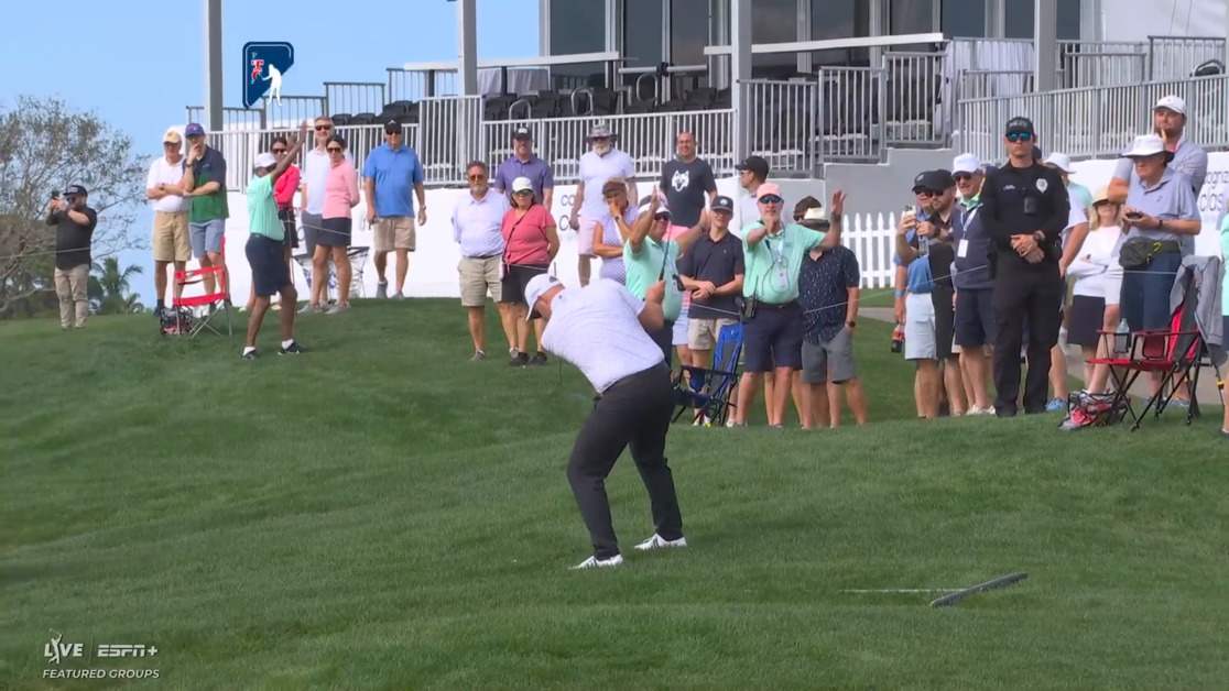 Sepp Straka chips it tight leading to birdie at Cognizant Classic