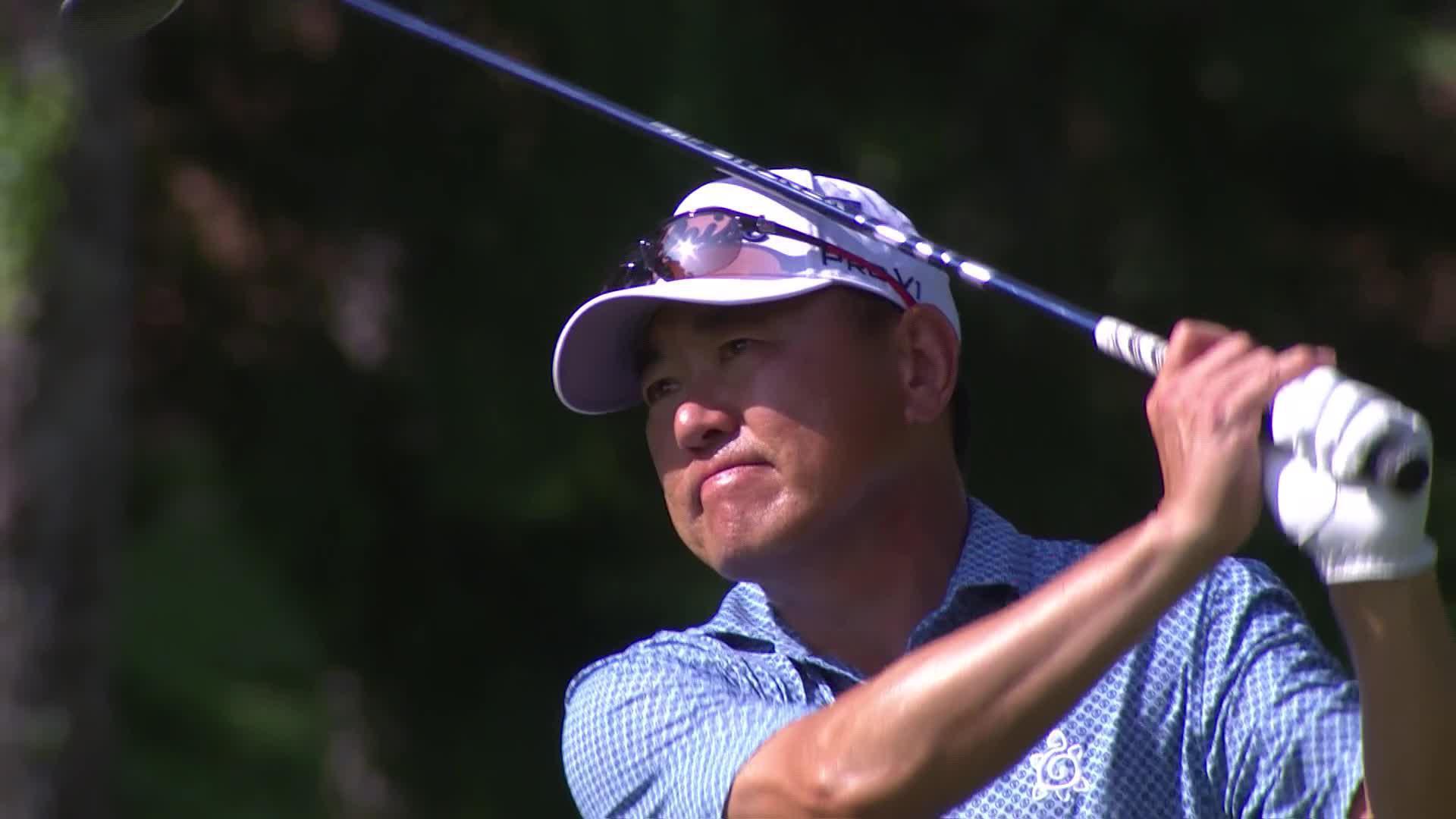 Charlie Wi makes birdie on No. 2 at Regions Tradition