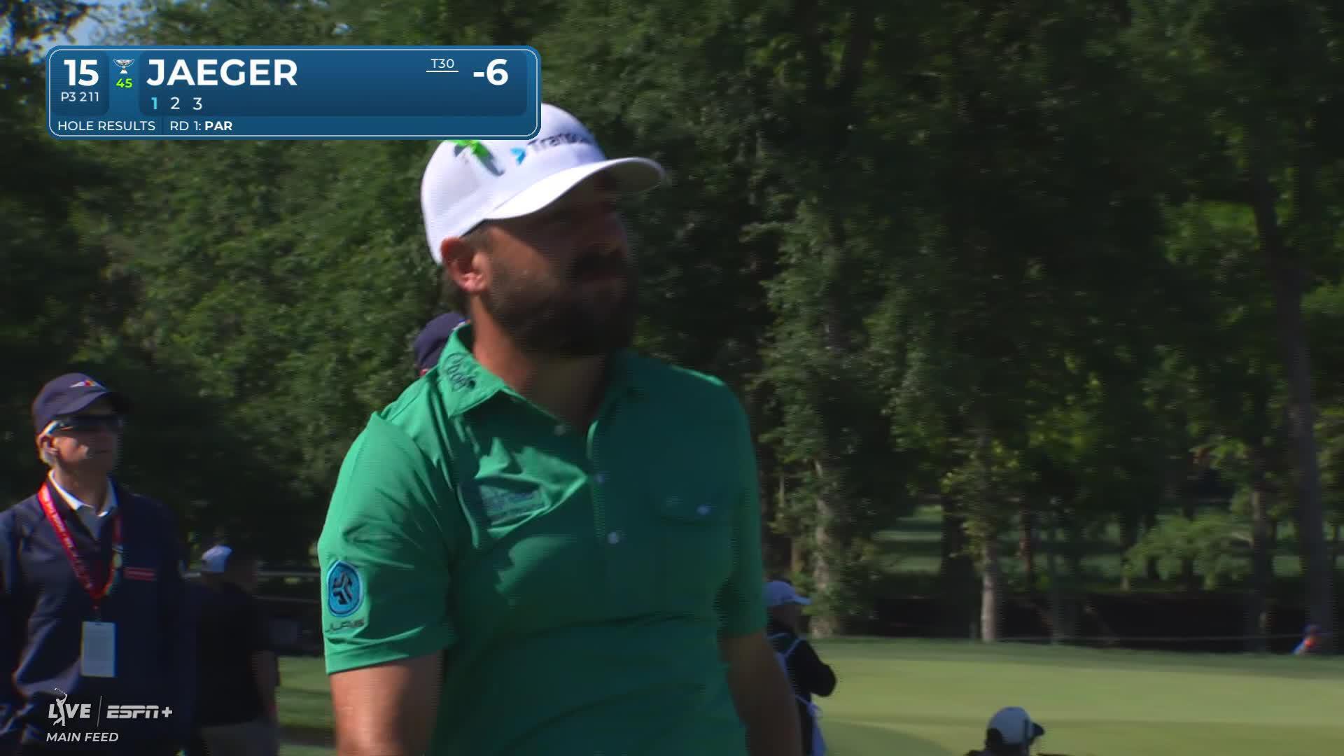 Stephan Jaeger makes birdie on No. 15 at THE CJ CUP