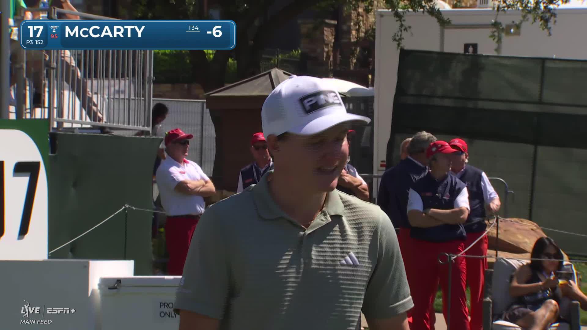 Matt McCarty nearly aces No. 17 at THE CJ CUP