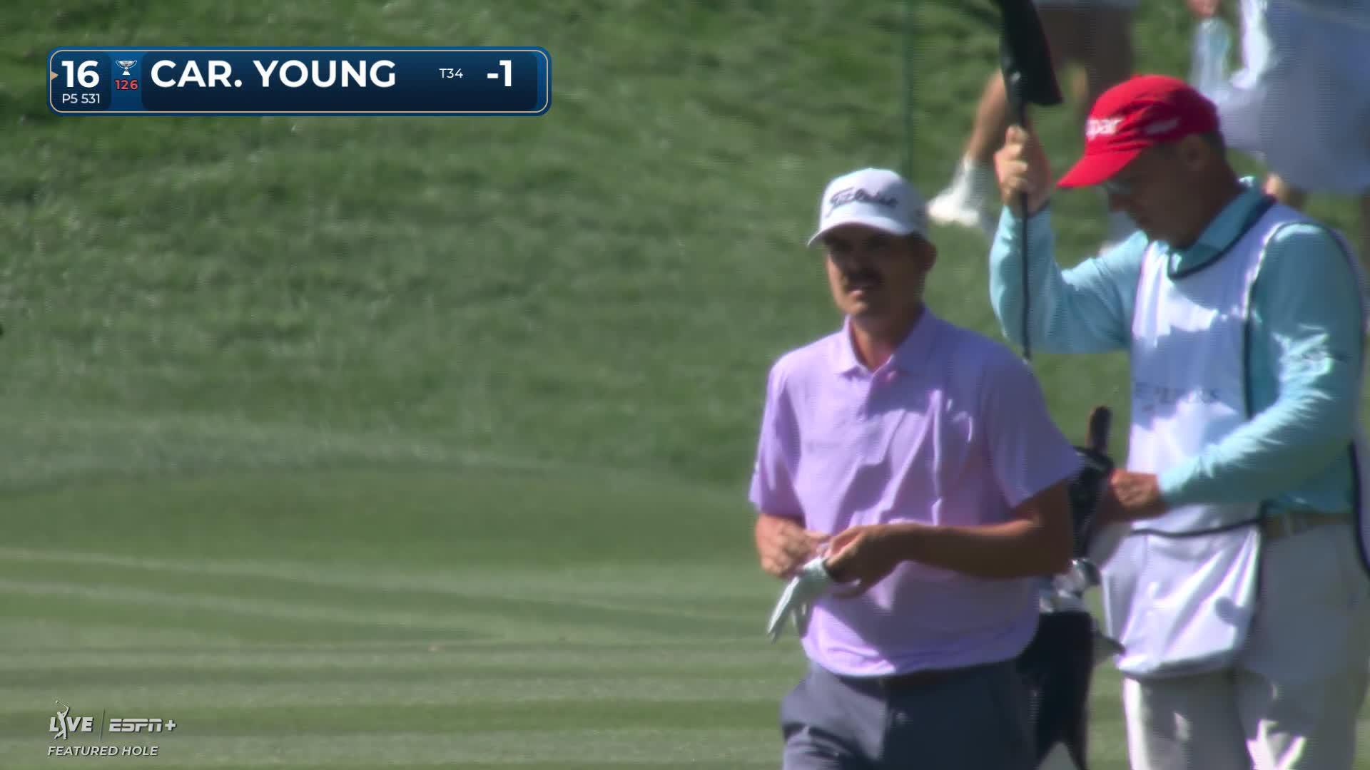 Carson Young makes birdie at THE PLAYERS