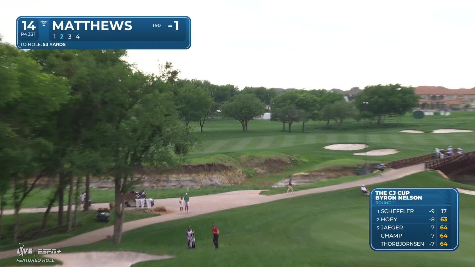 Brandon Matthews makes birdie on No. 14 at THE CJ CUP