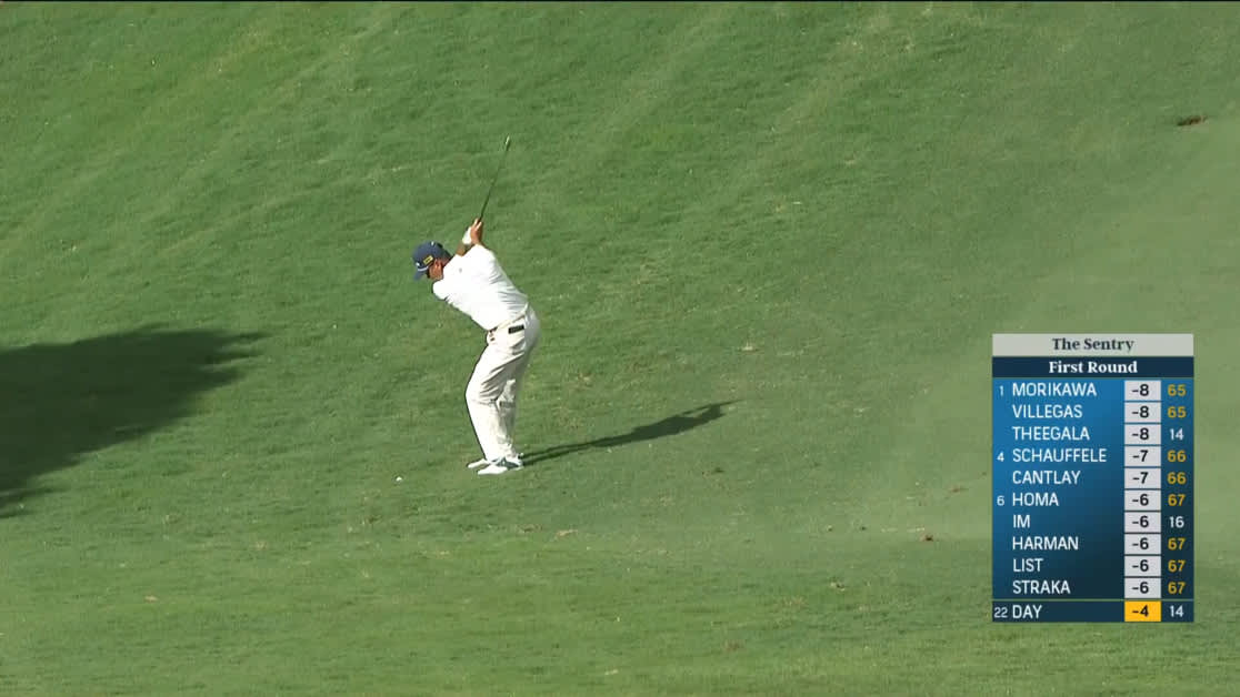 Jason Day punches out of fairway rough setting up eagle at Sentry