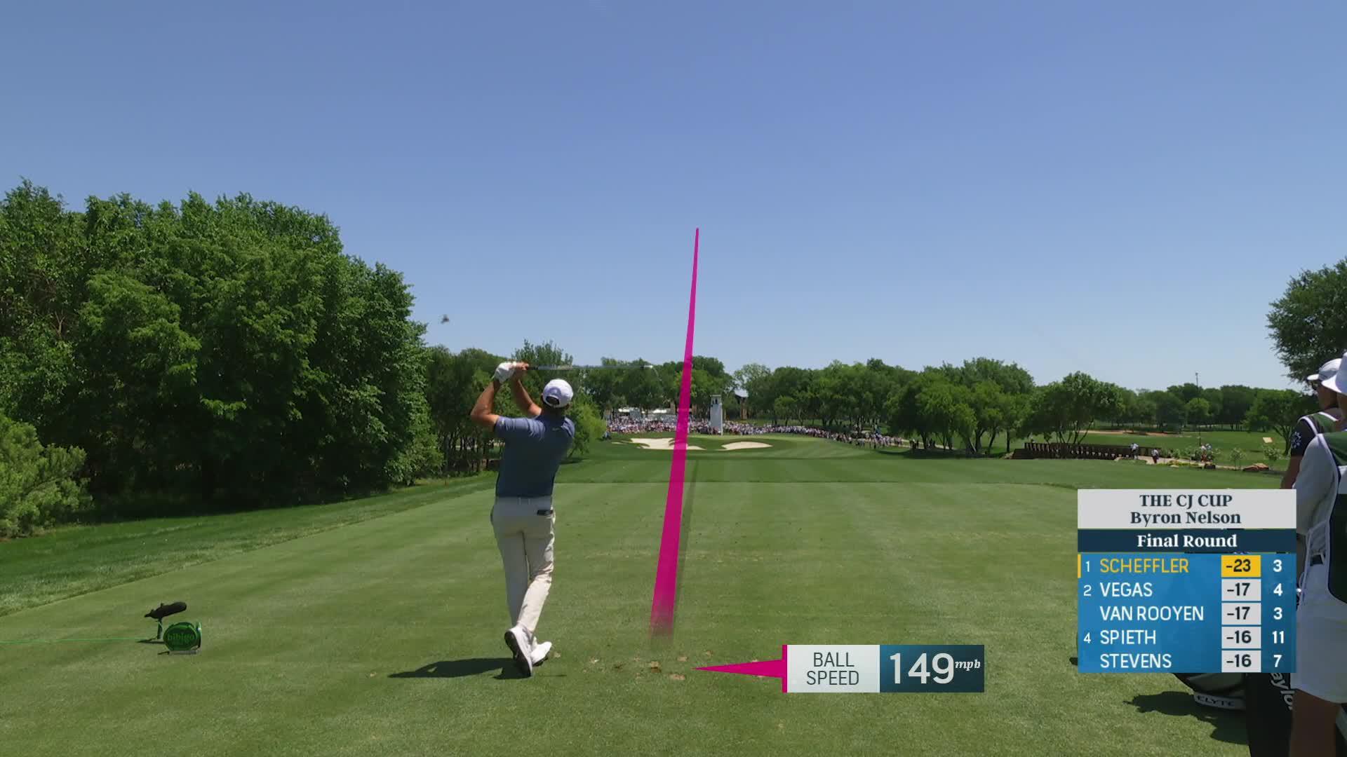 Scottie Scheffler bounces back from bogey with elite tee shot on fourth at THE CJ CUP