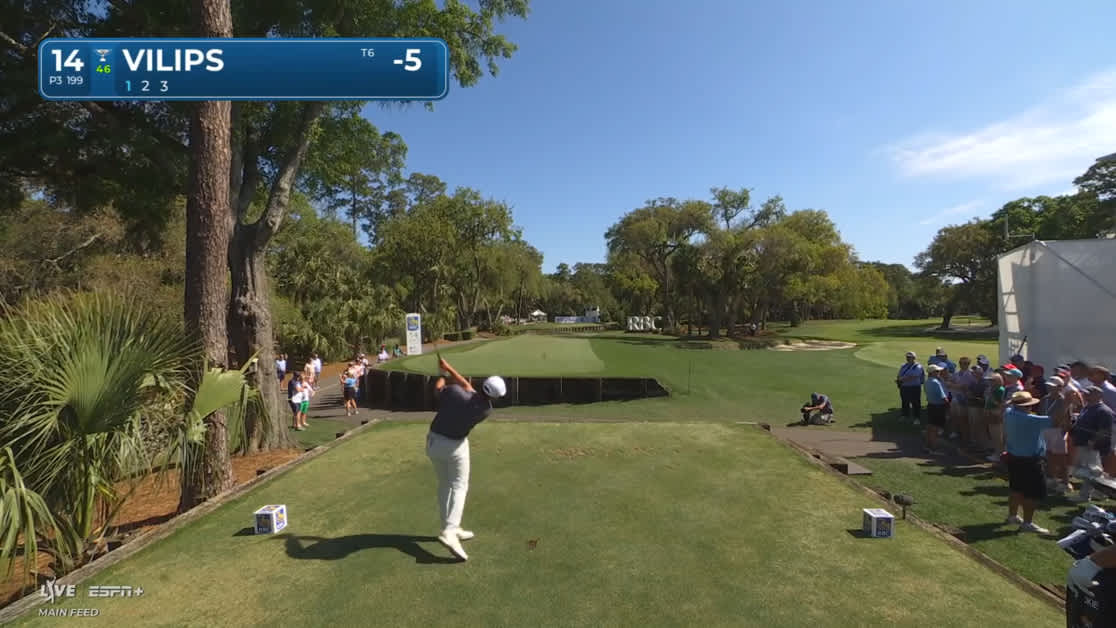 Karl Vilips' nice-played tee shot leads to birdie at RBC Heritage