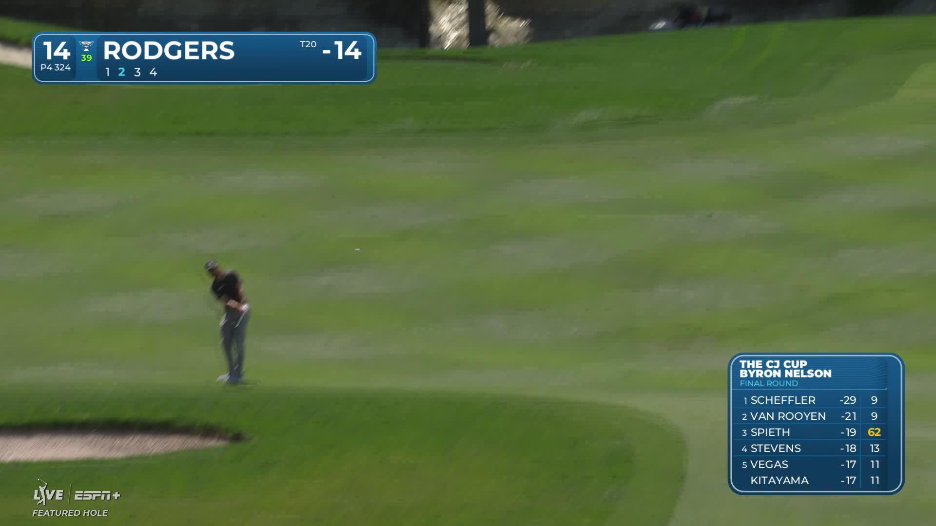 Patrick Rodgers makes birdie on No. 14 at THE CJ CUP