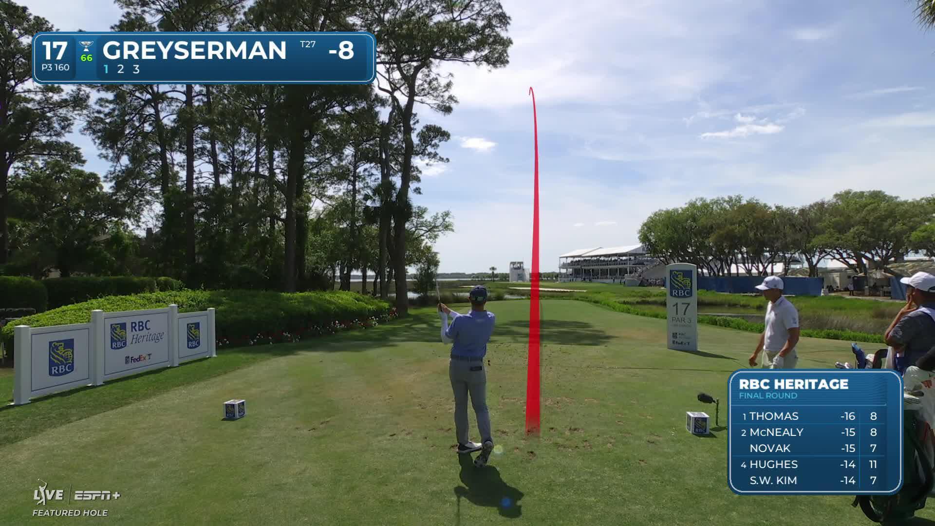 Max Greyserman nearly aces No. 17 at RBC Heritage