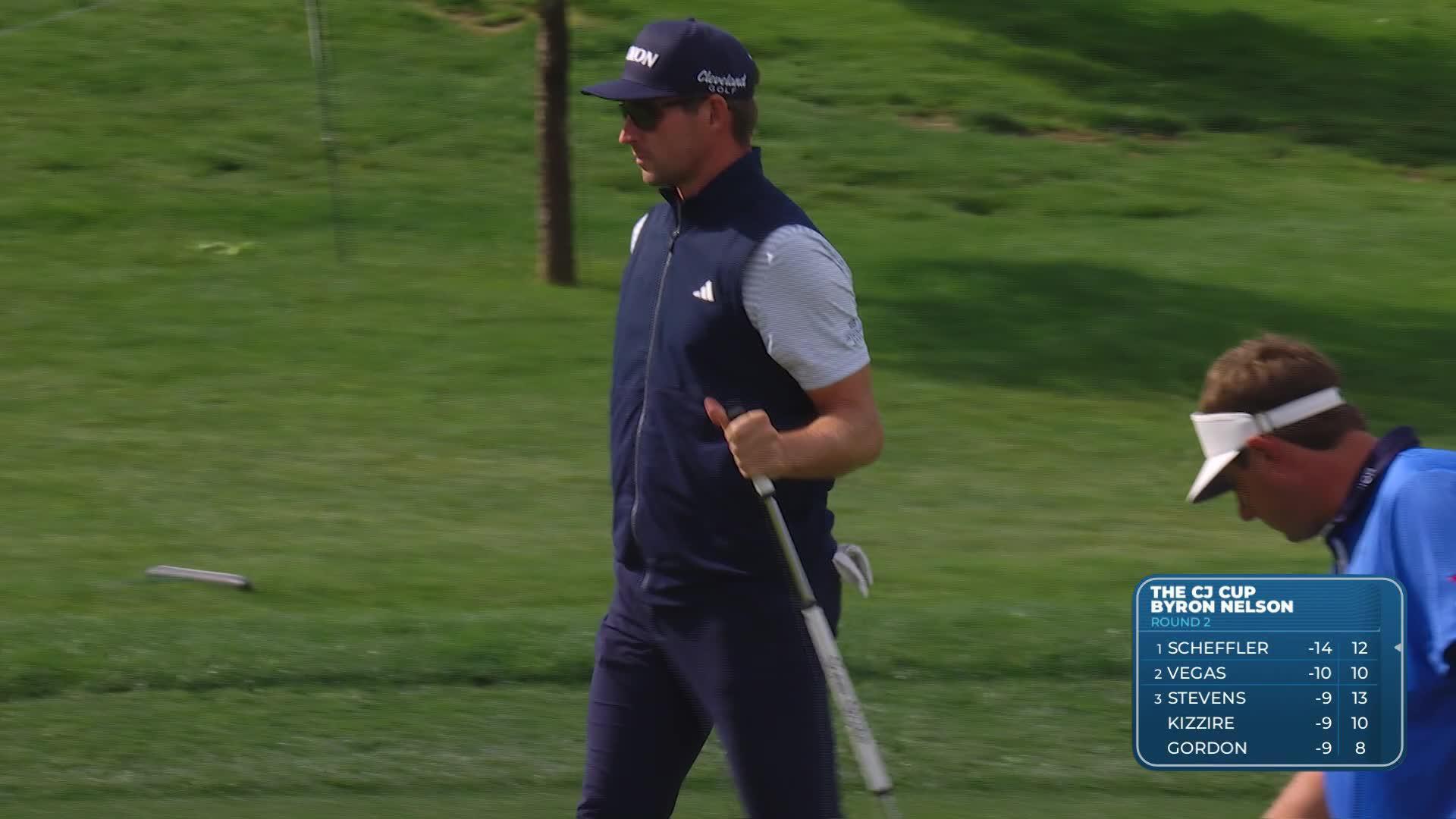 Brandon Matthews makes eagle putt on No. 18 at THE CJ CUP