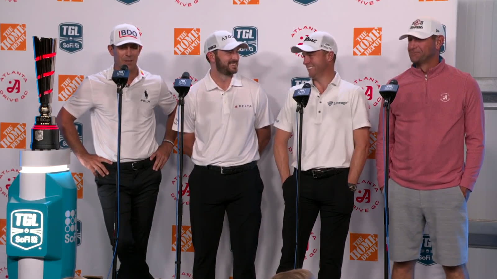 Atlanta Drive Golf Club’s interview after winning the SoFi Cup at TGL ...