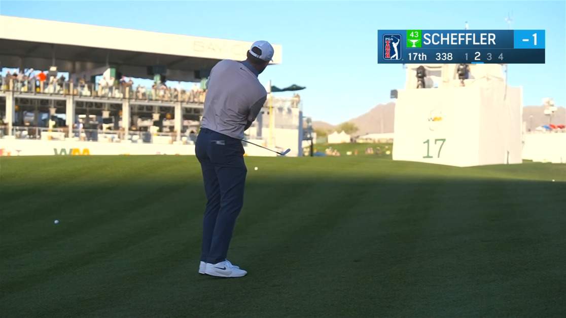Scottie Scheffler makes birdie at WM Phoenix Open