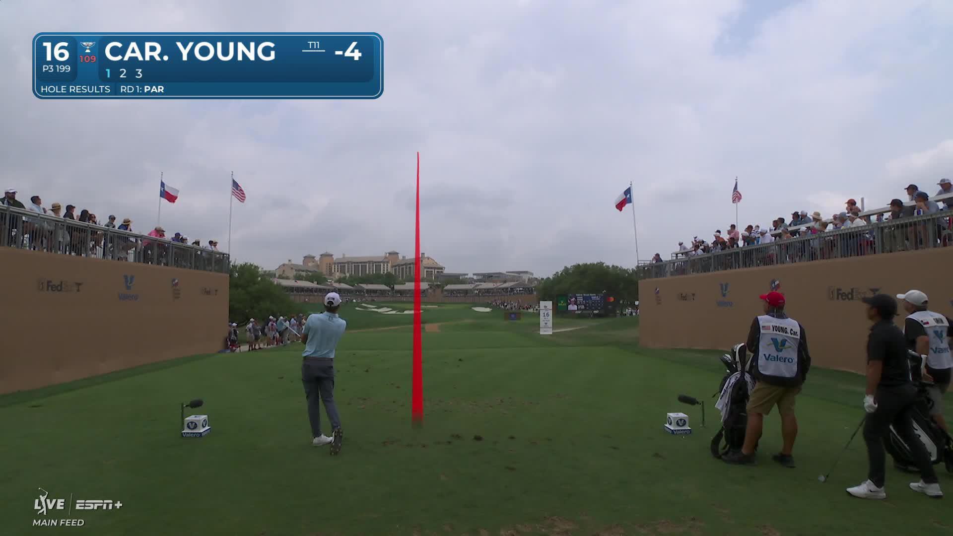Carson Young nearly aces to set up birdie at Valero