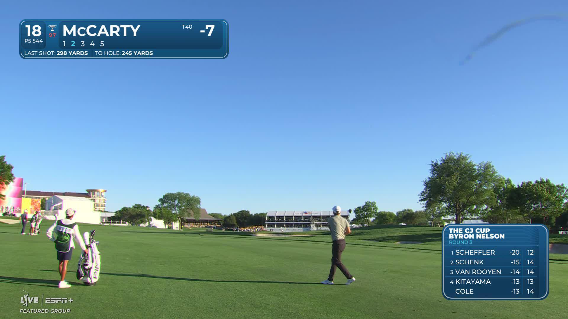 Matt McCarty makes birdie on No. 18 at THE CJ CUP