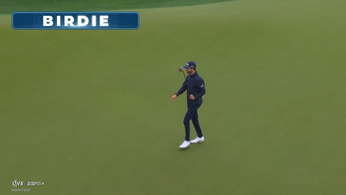 Sam Ryder sinks 34-footer for birdie at Houston Open