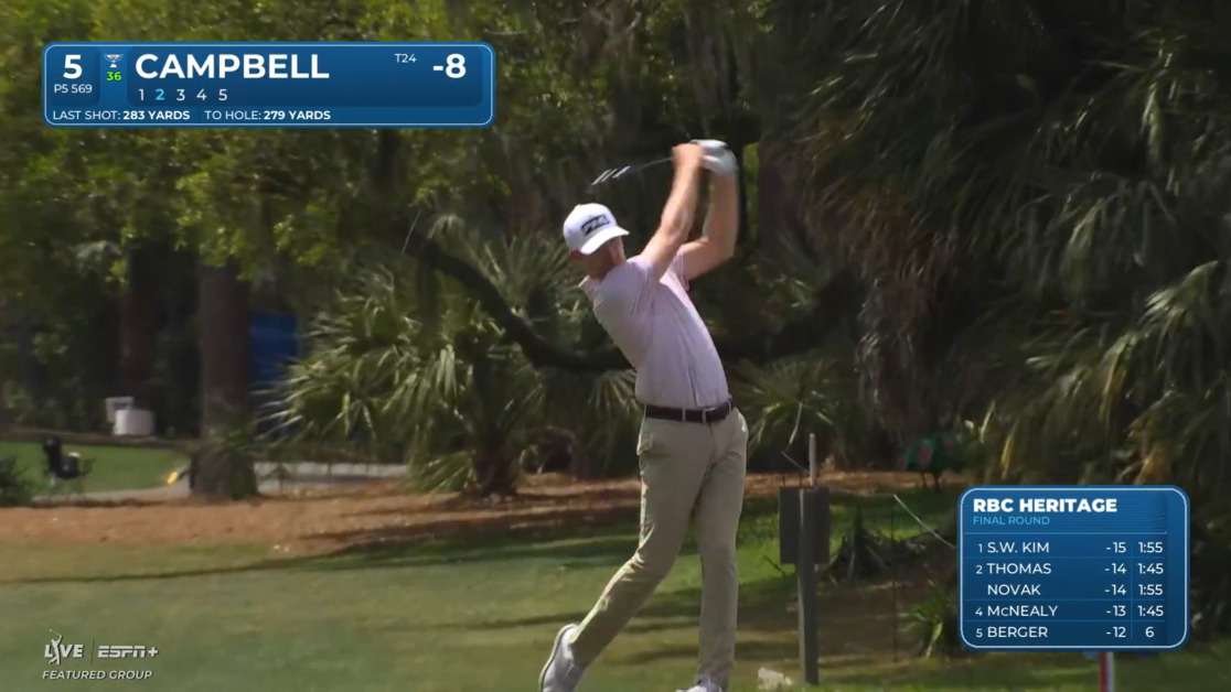 Brian Campbell makes excellent birdie at RBC Heritage