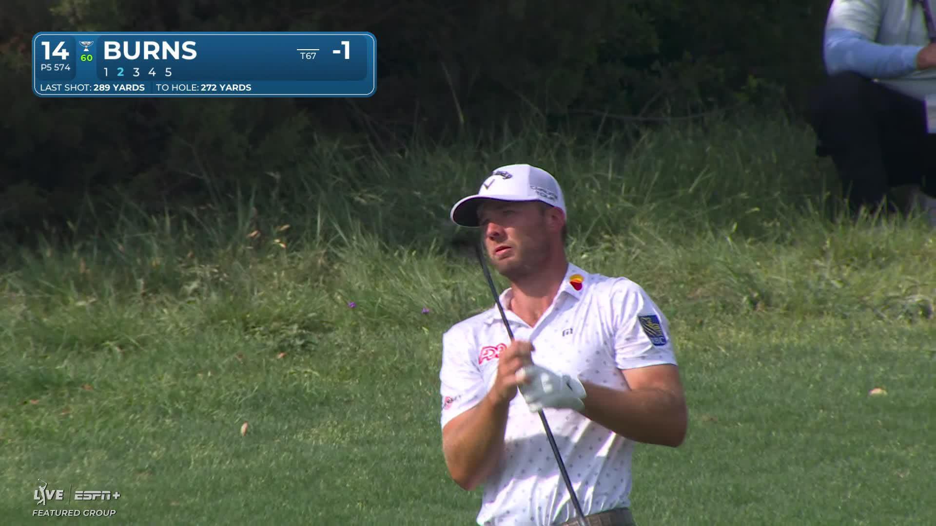 Sam Burns makes birdie on No. 14 at Valero
