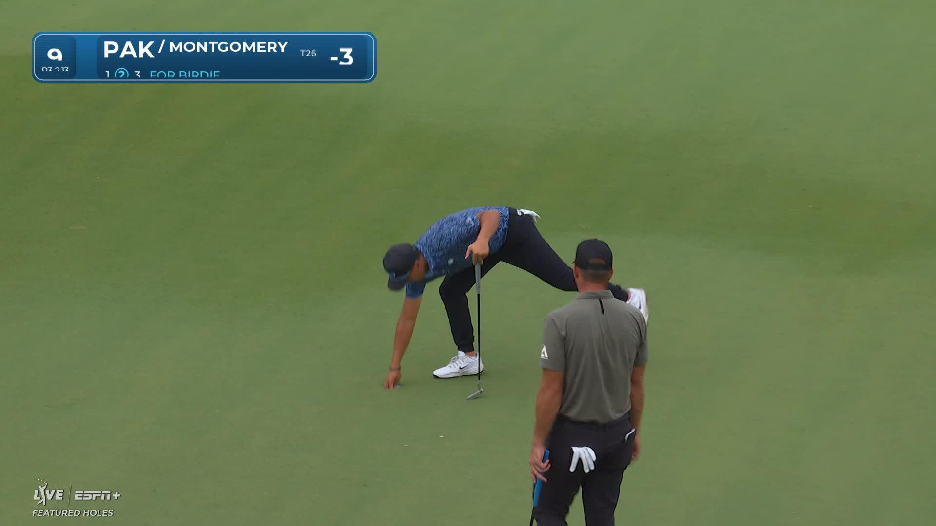 John Pak makes birdie on No. 9 at Zurich Classic