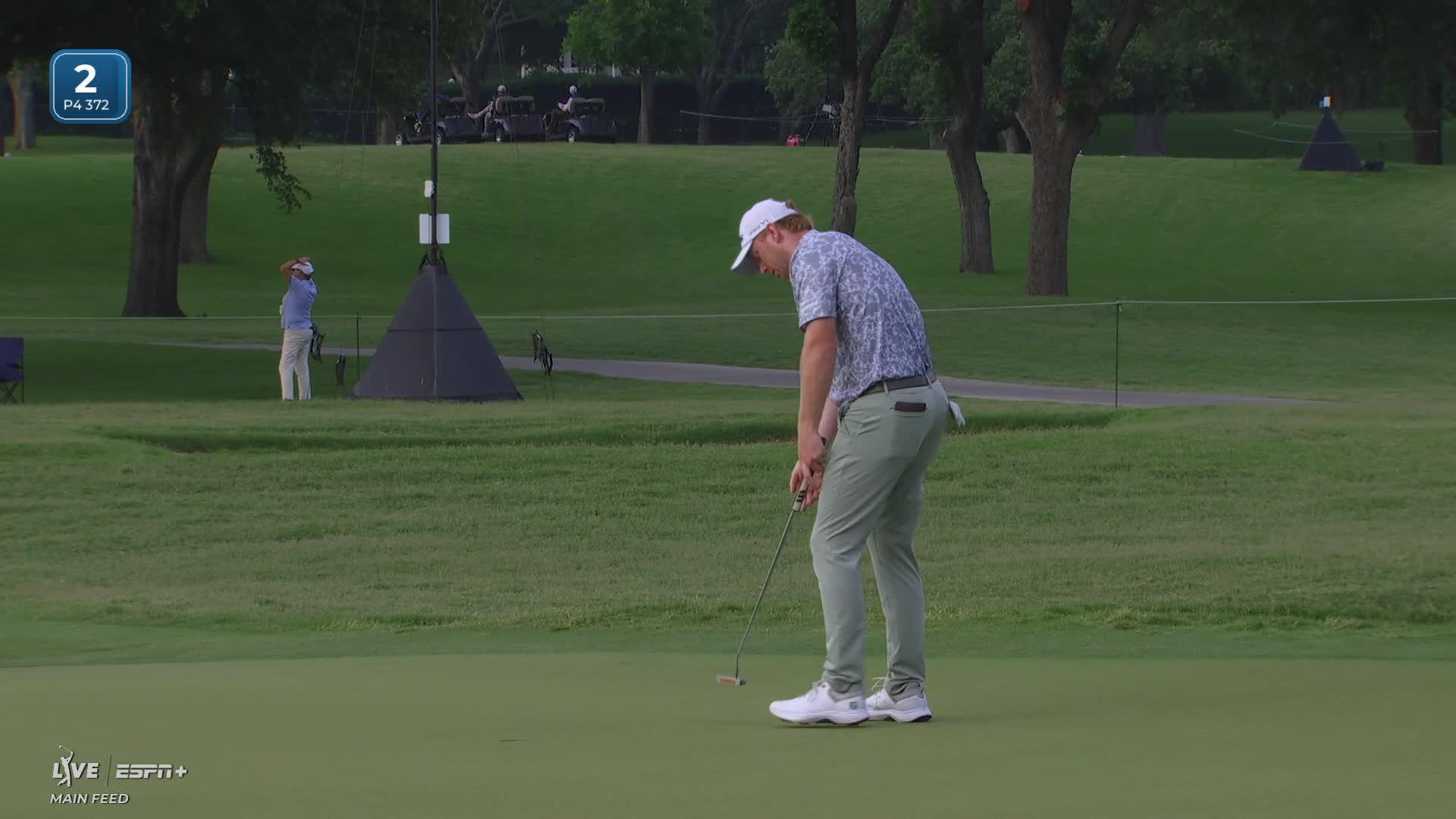 Steven Fisk sticks tee shot tight to set up birdie at Valero