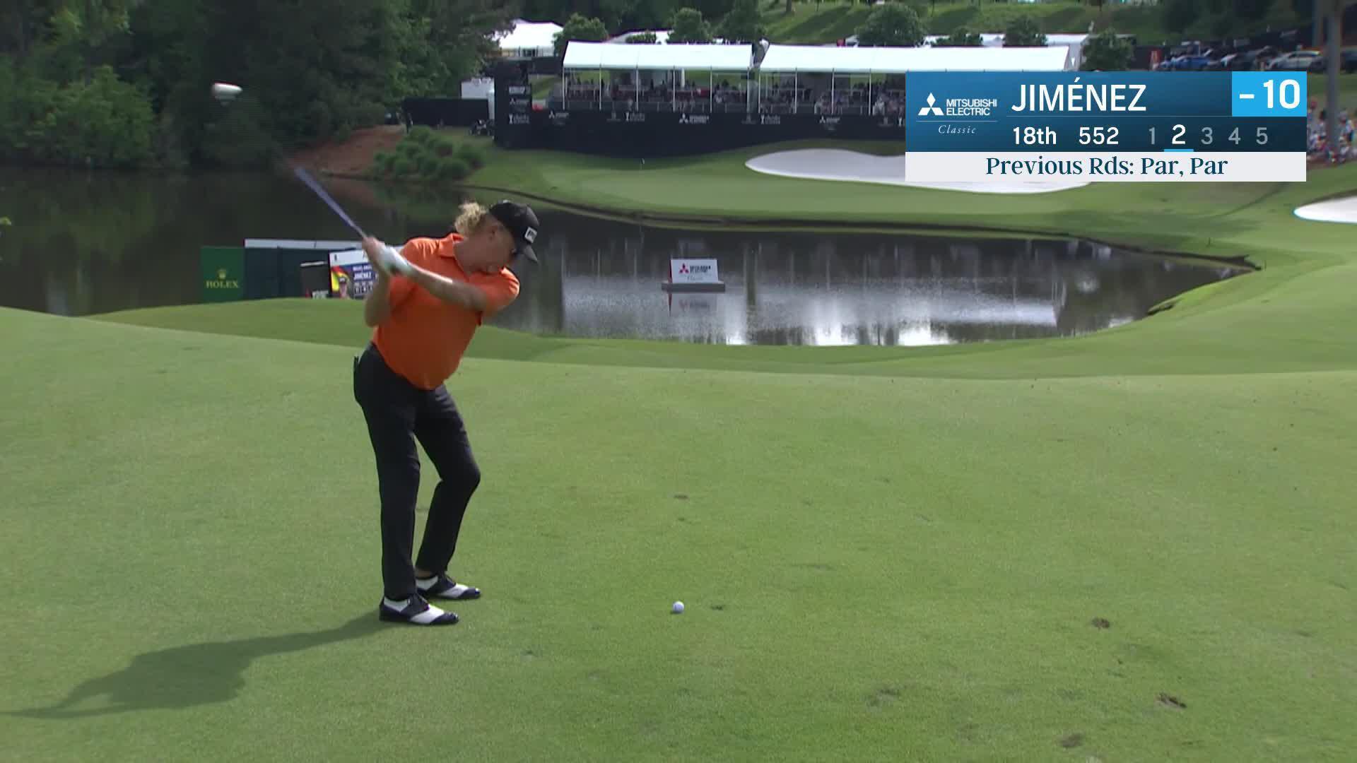 Boo Weekley makes birdie putt on No. 16 at Mitsubishi