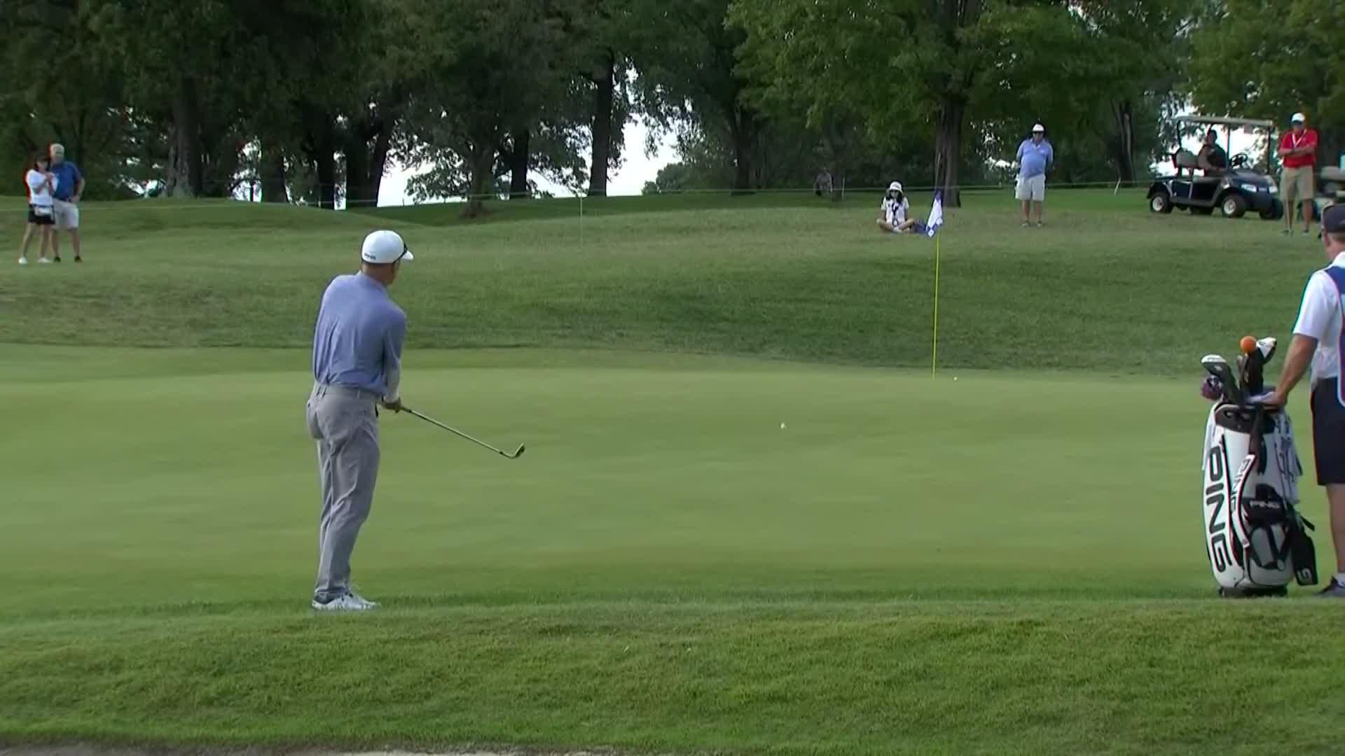 Kevin Sutherland's nice pitch yields birdie at Ascension Charity Classic