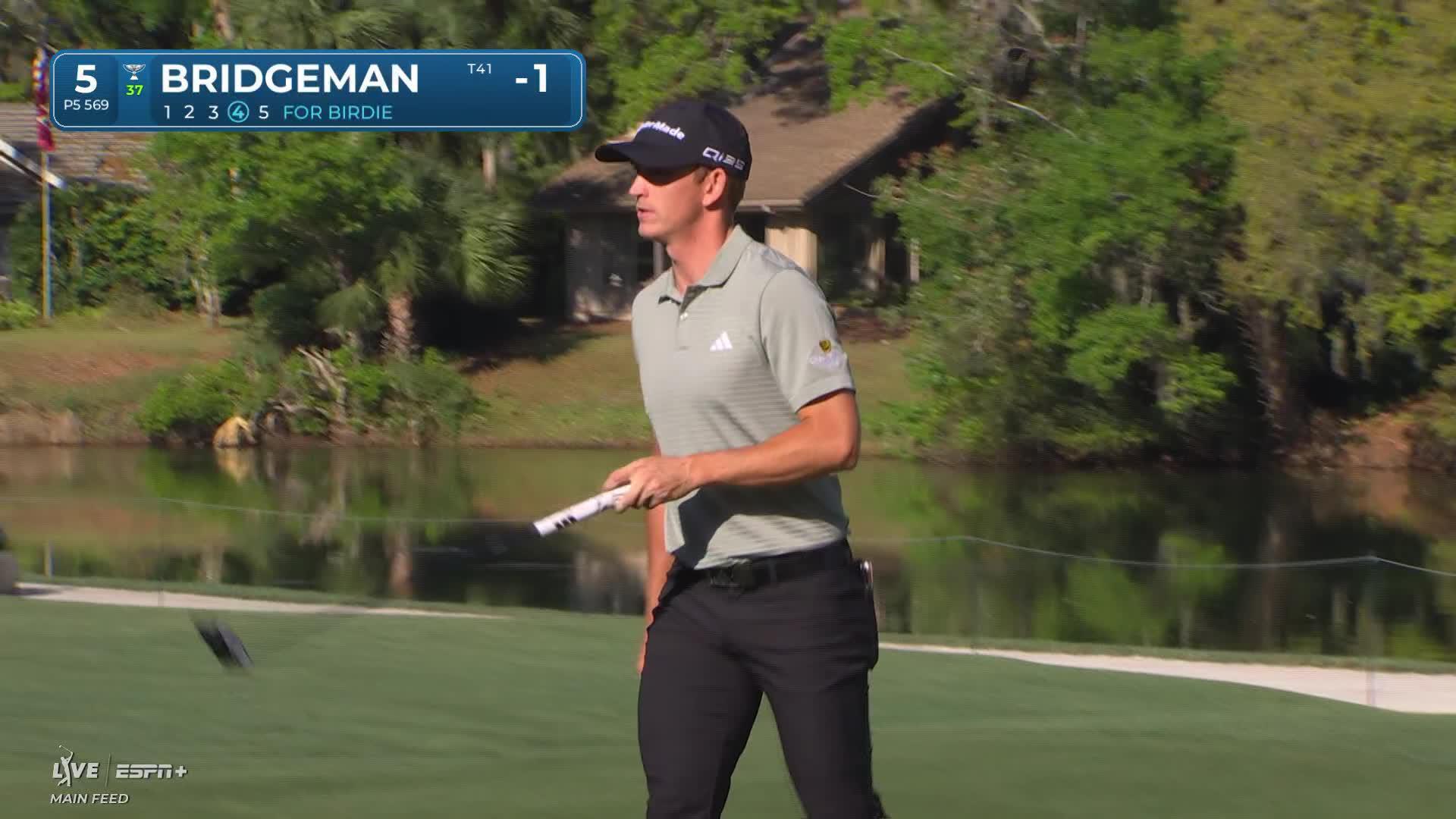 Jacob Bridgeman makes back-to-back birdies at RBC Heritage