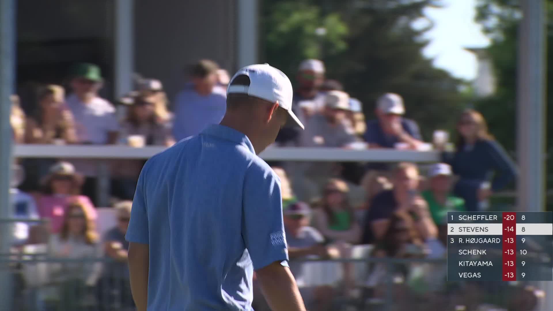 Sam Stevens makes birdie on No. 9 at THE CJ CUP