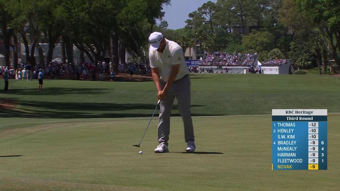 Andrew Novak | Round 3 | 1st hole | Shot 4 | 2025 RBC Heritage