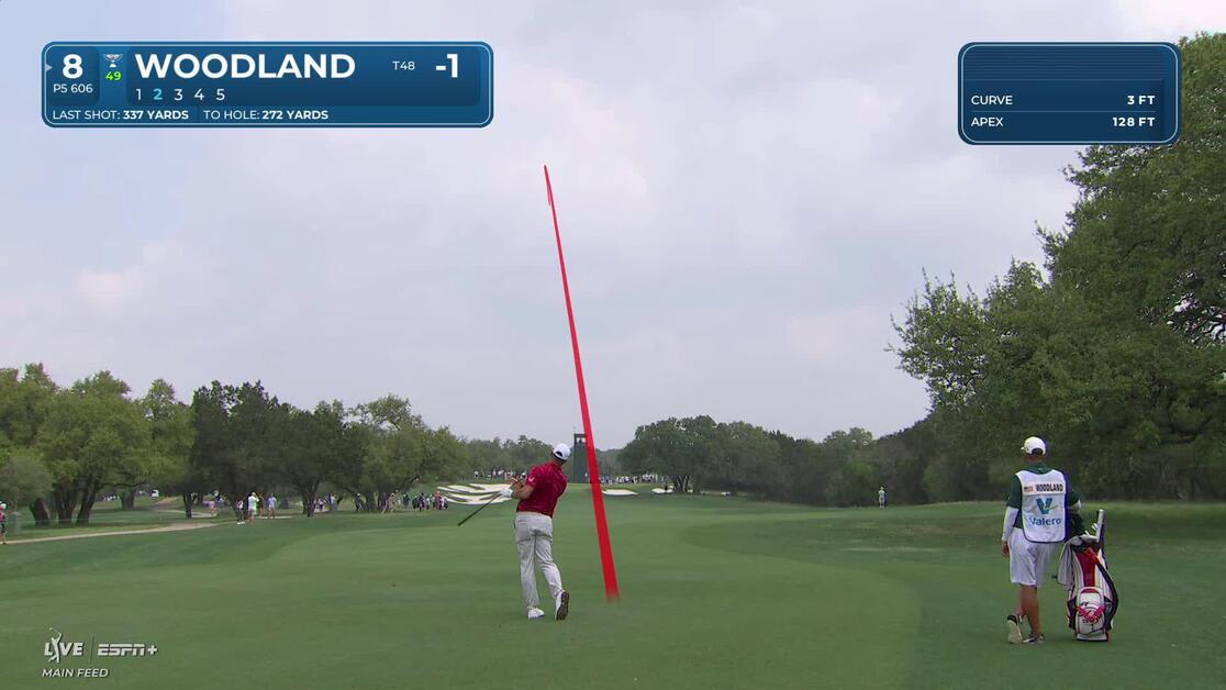 Gary Woodland | Round 2 | 8th hole | Shot 2 | 2025 Valero