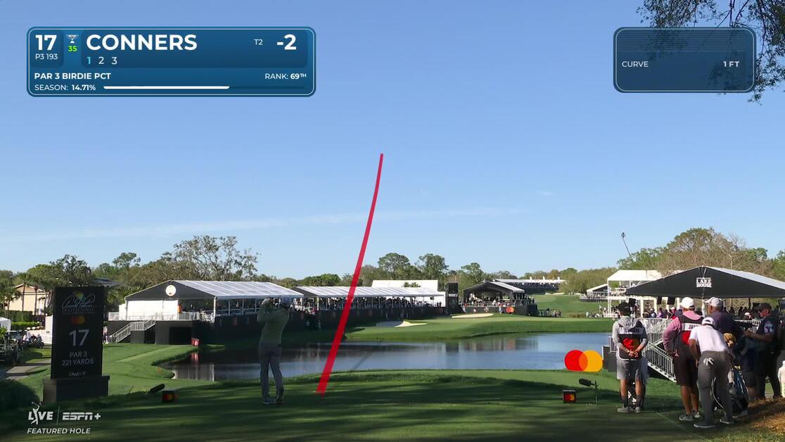 Corey Conners | Round 1 | 17th hole | Shot 1 | 2025 Arnold Palmer